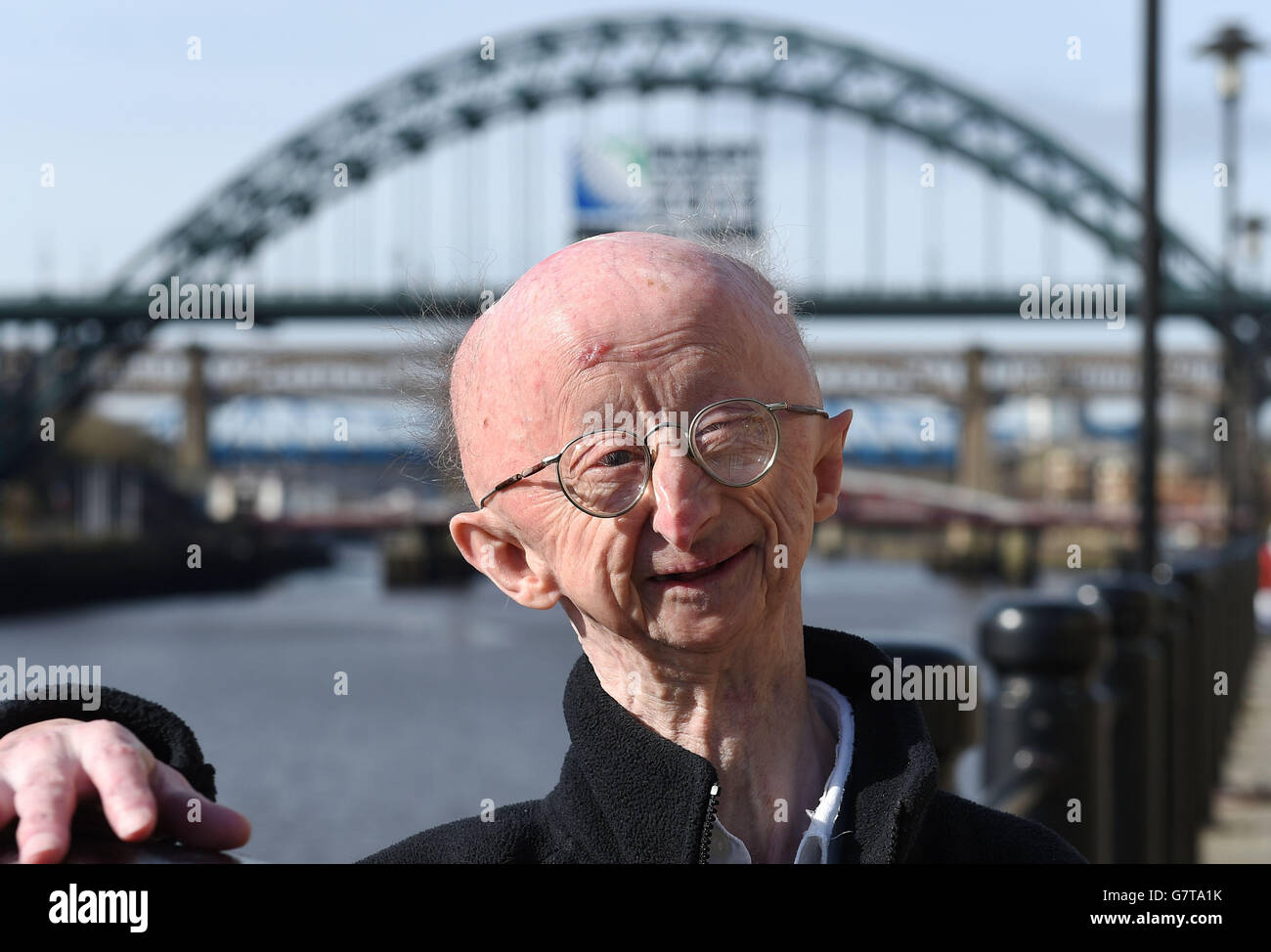 Alan Barnes stands on Newcastle Quayside, Newcastle, as Richard Gatiss ...