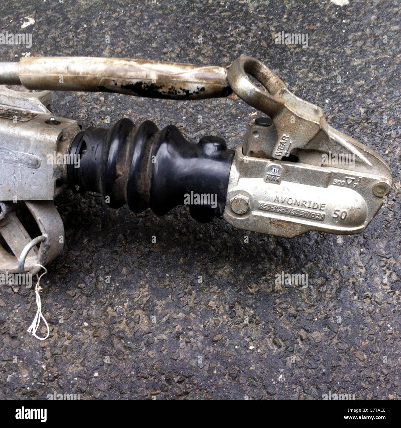 Best quality available close up faulty trailer coupling hi-res stock ...