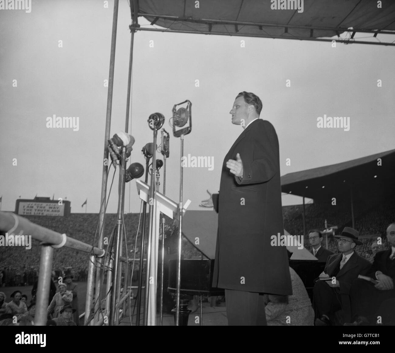 Religion - Billy Graham - Wembley Stadium, London Stock Photo - Alamy