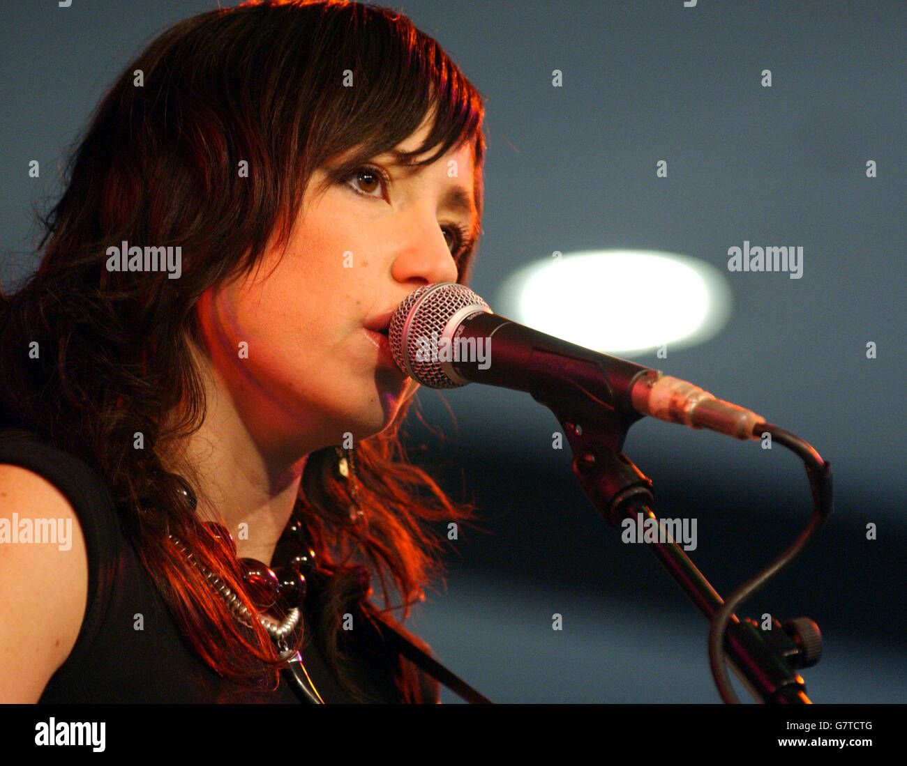 Scottish singer-songwriter KT Tunstall during her gig, to promote her ...