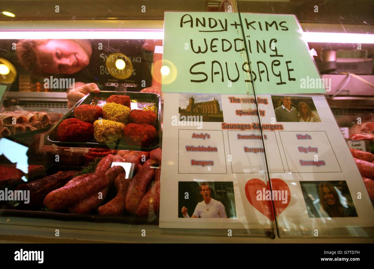 Butcher connor wilson bennets butcher sweetheart burgers hi-res stock ...