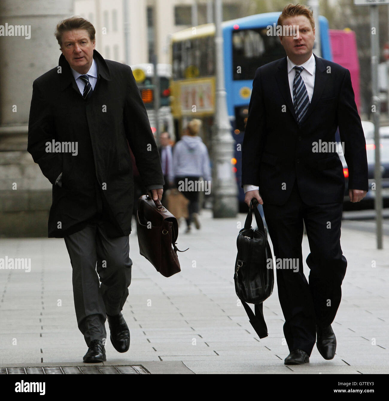 Brian O'Donnell (left) and his son Blake arriving at the Court of ...