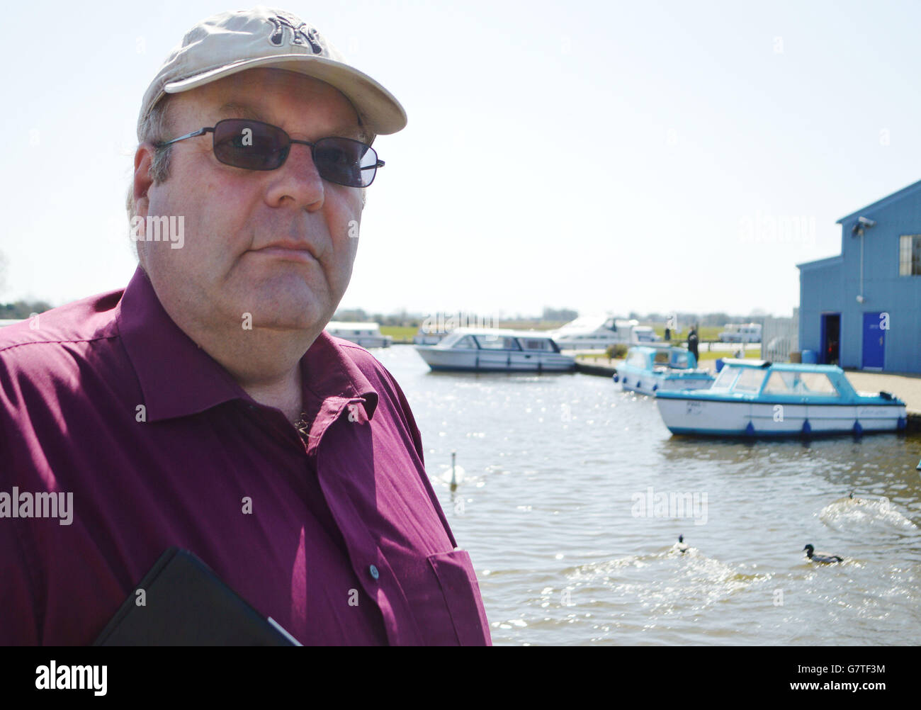Kelvin Allen, eastern region chairman of the Angling Trust, at Herbert ...