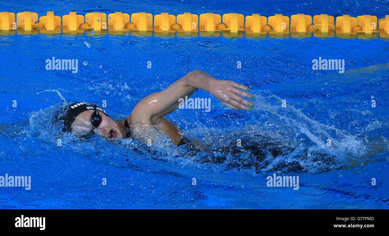 Jemima Hall during the women's 400m freestyle heats during the British ...