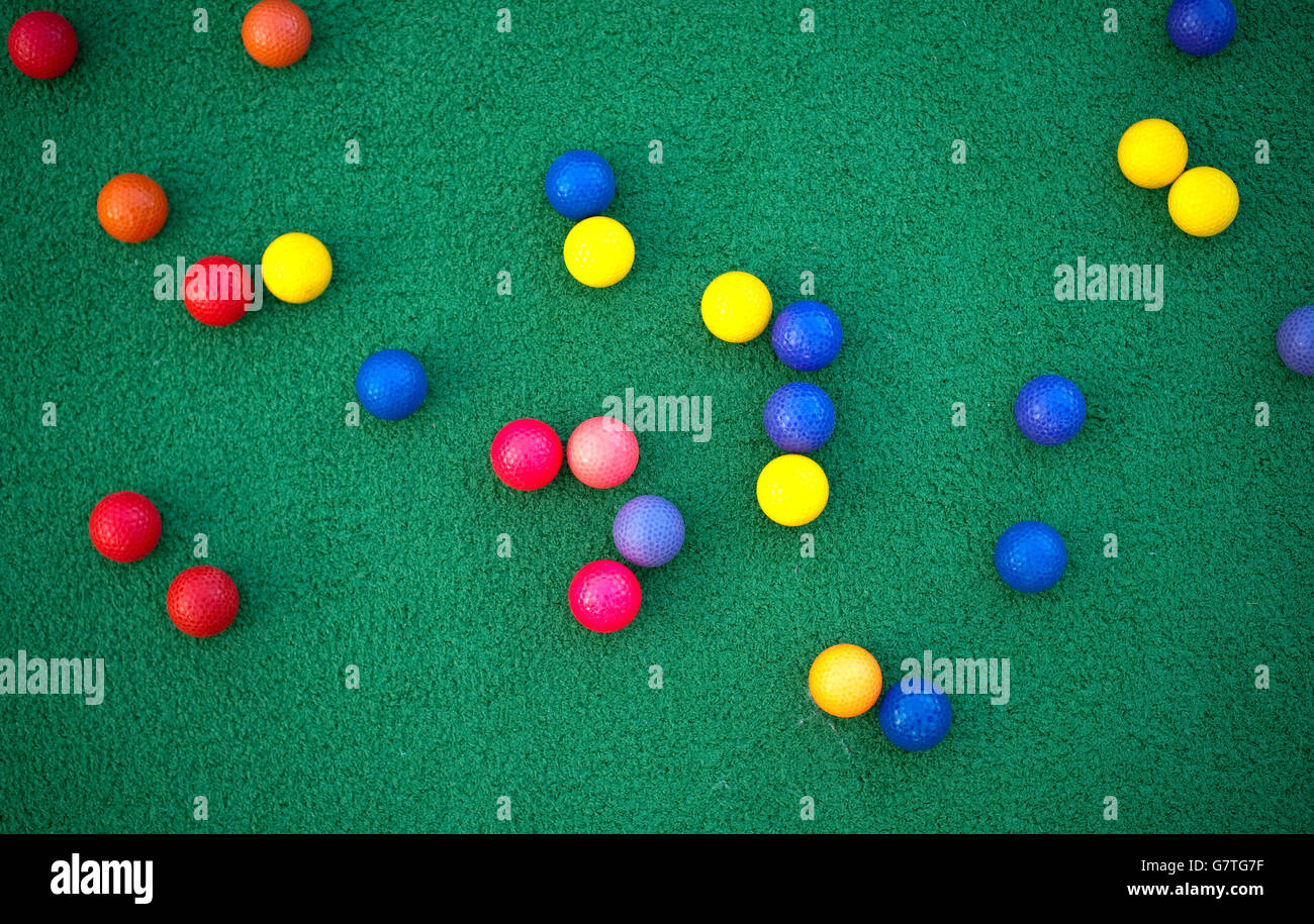 Mini golf balls hi-res stock photography and images - Alamy