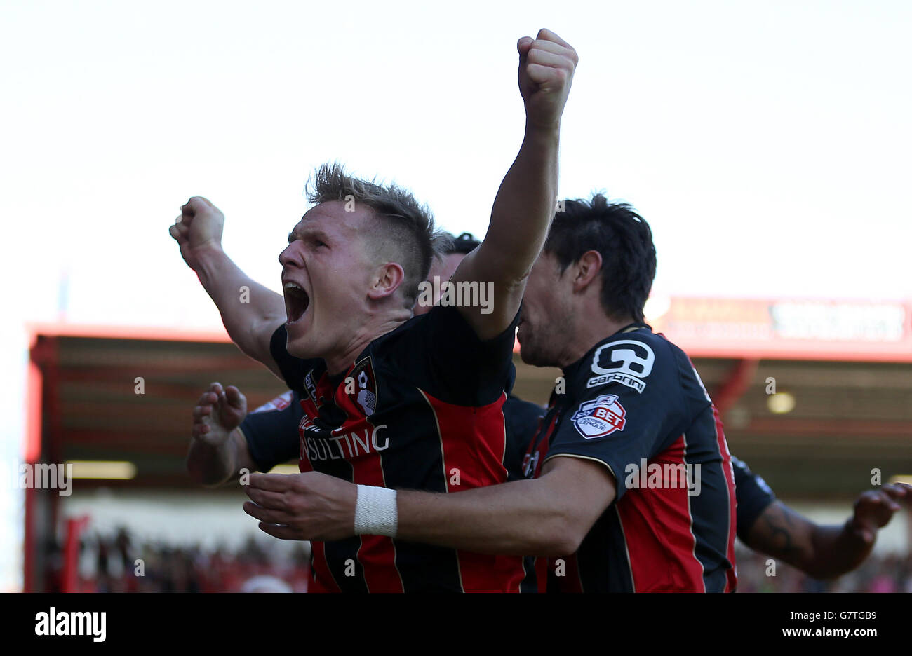 AFC Bournemouth's Matt Ritchie celebrates scoring his sides second goal ...