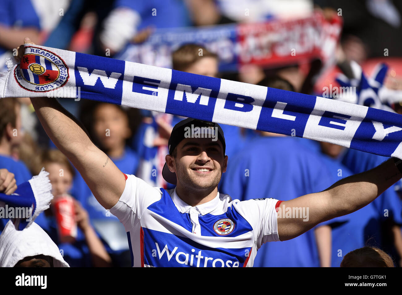 Reading fans in the stands during the FA Cup Semi Final match at ...