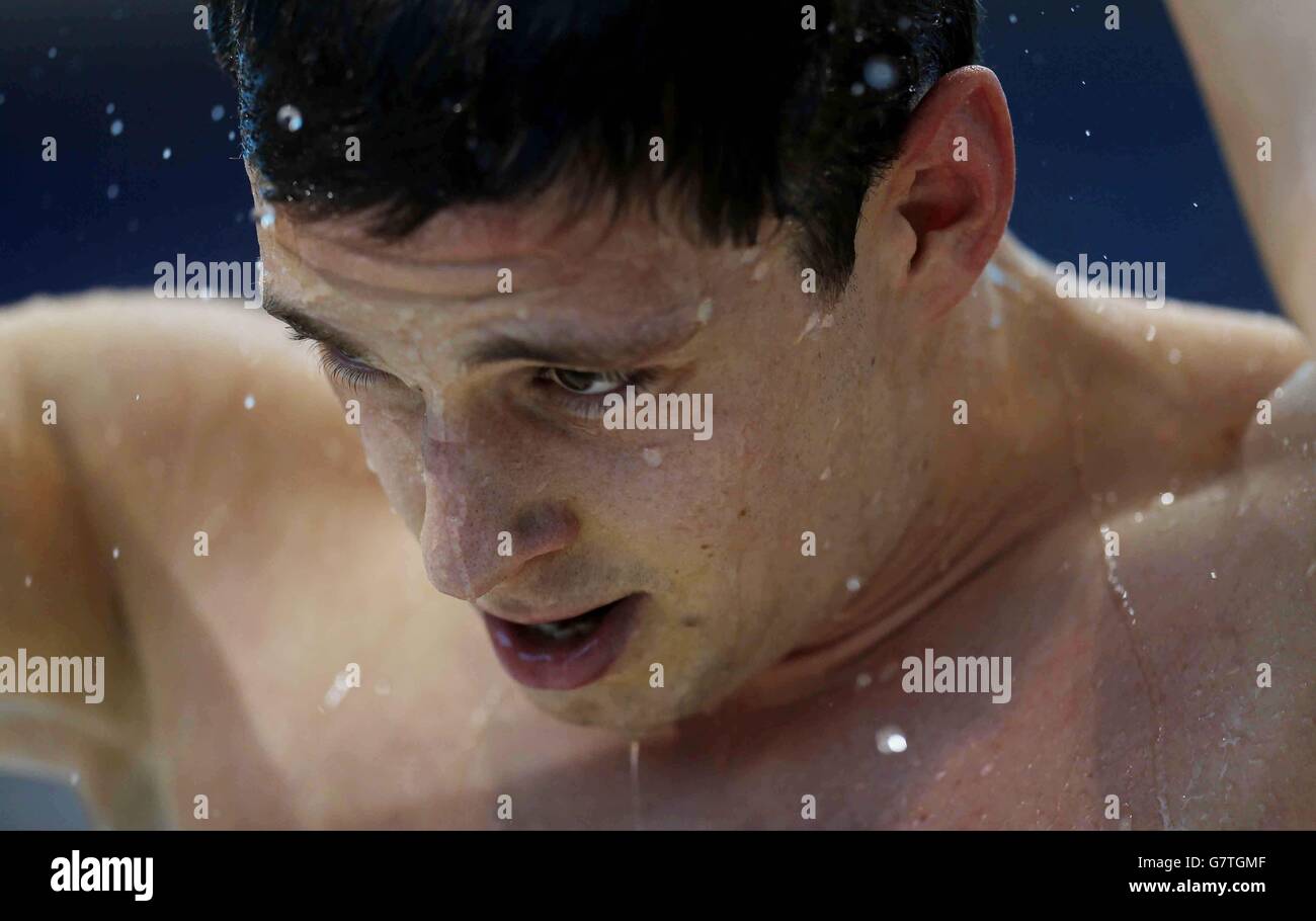 Adam Barrett of Loughborough University during the Mens Open 100m ...