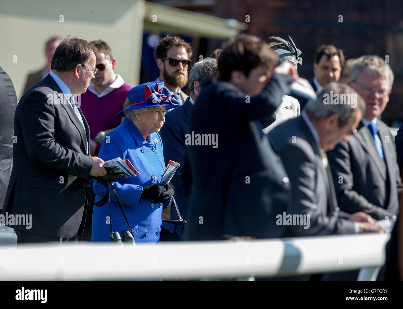 Queen Elizabeth II during the Dubai Duty Free Spring Trials Meeting at ...