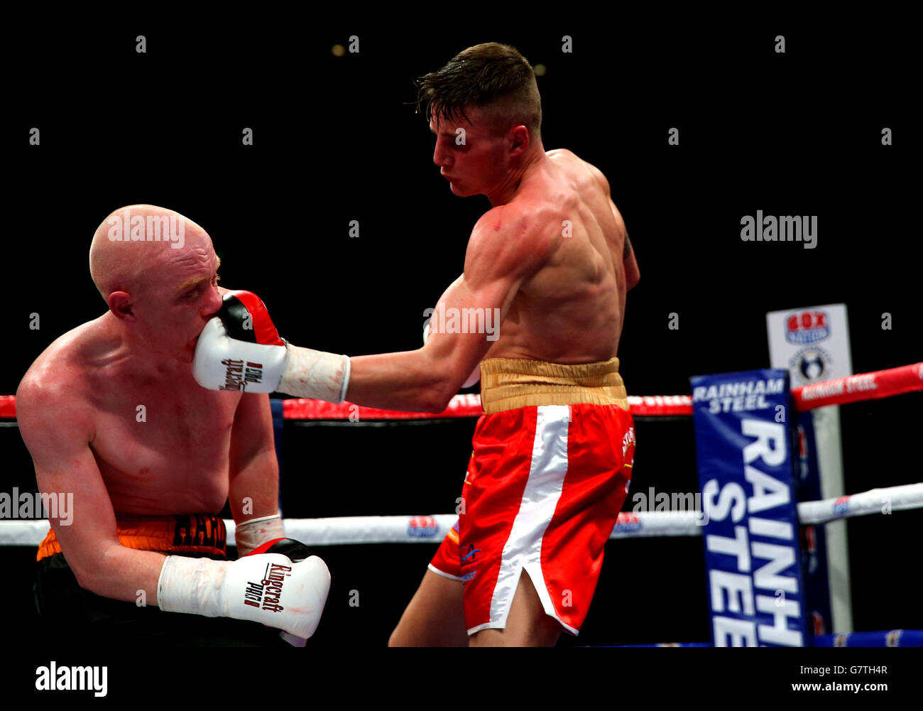 Boxing - Liverpool Echo Arena. Josh Leather (right) and Ryan Hardy ...