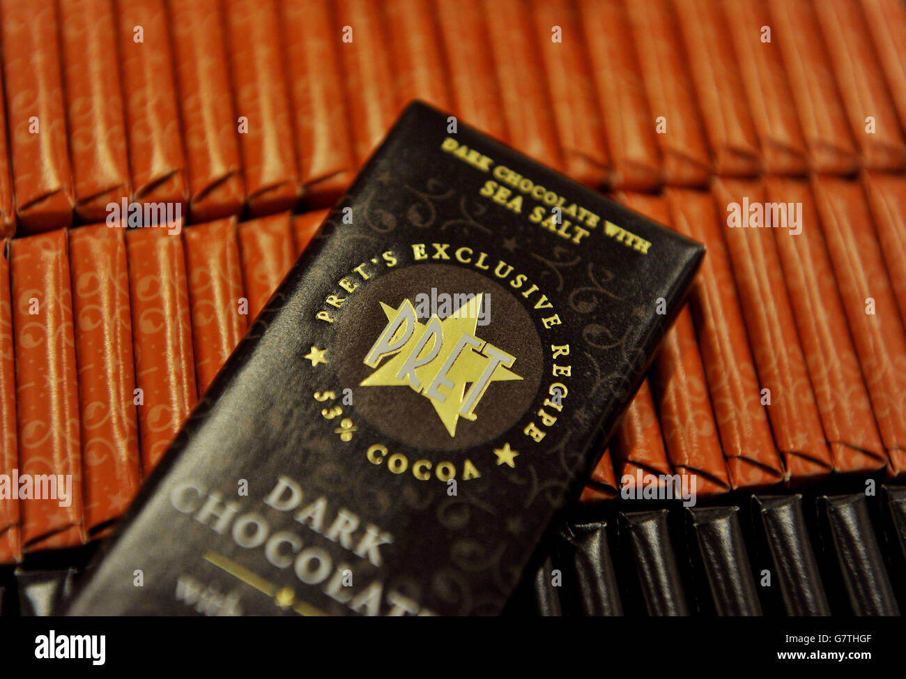 Stock photo of Pret A Manger food items on display in a Pret cafe ...