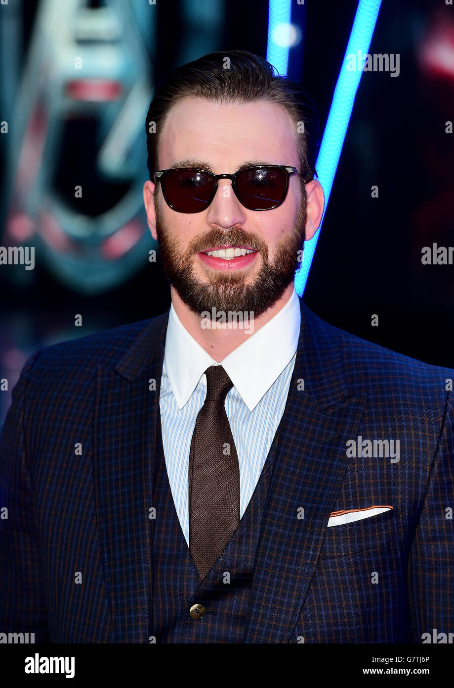 Chris Evans (Steve Rogers/ Captain America) attending Marvel Avengers ...