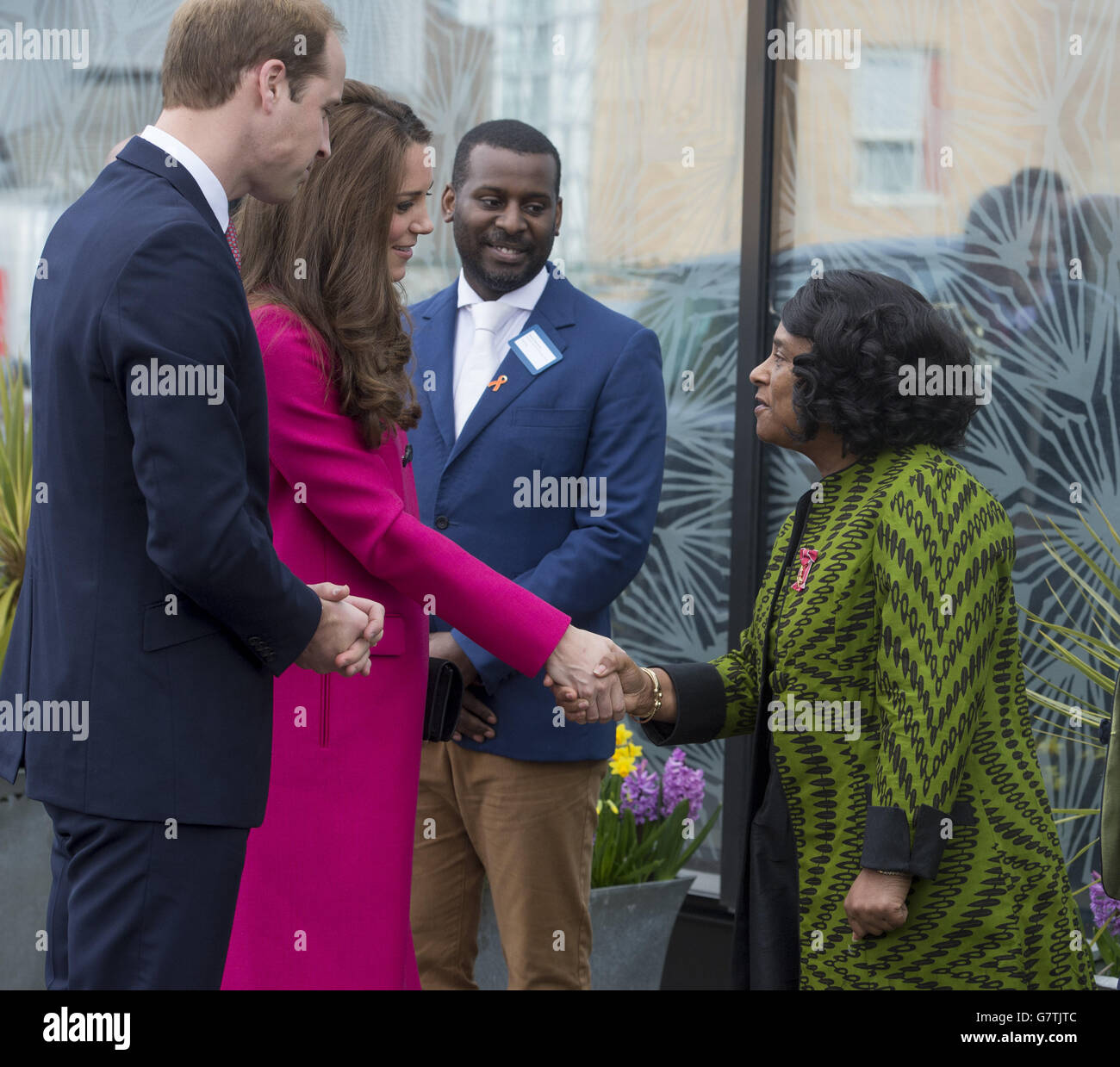 The Duke and Duchess of Cambridge meeting Baroness Doreen Lawrence and ...