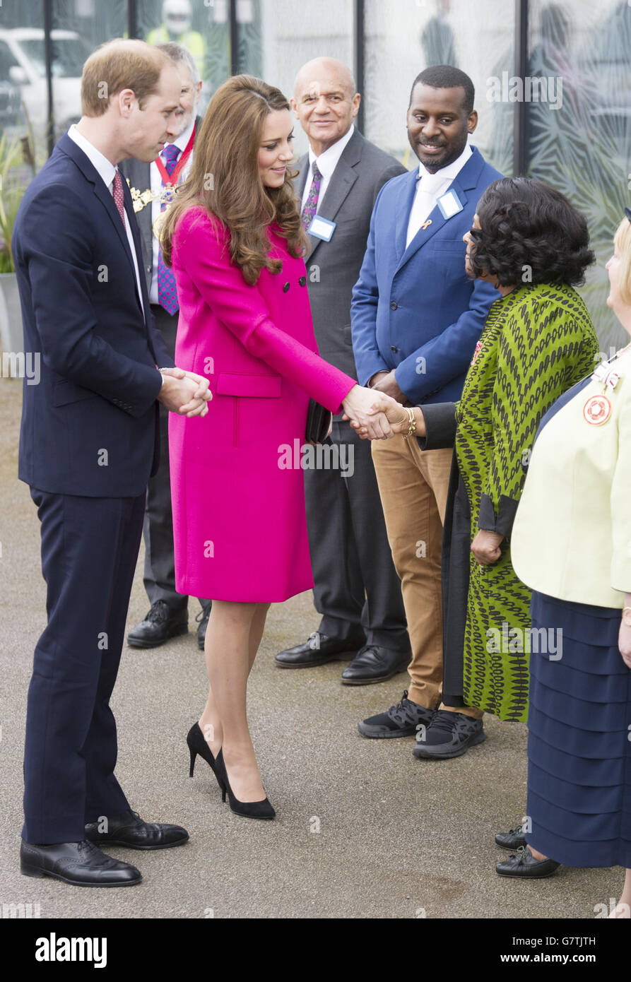 The Duke and Duchess of Cambridge meeting Baroness Doreen Lawrence and ...