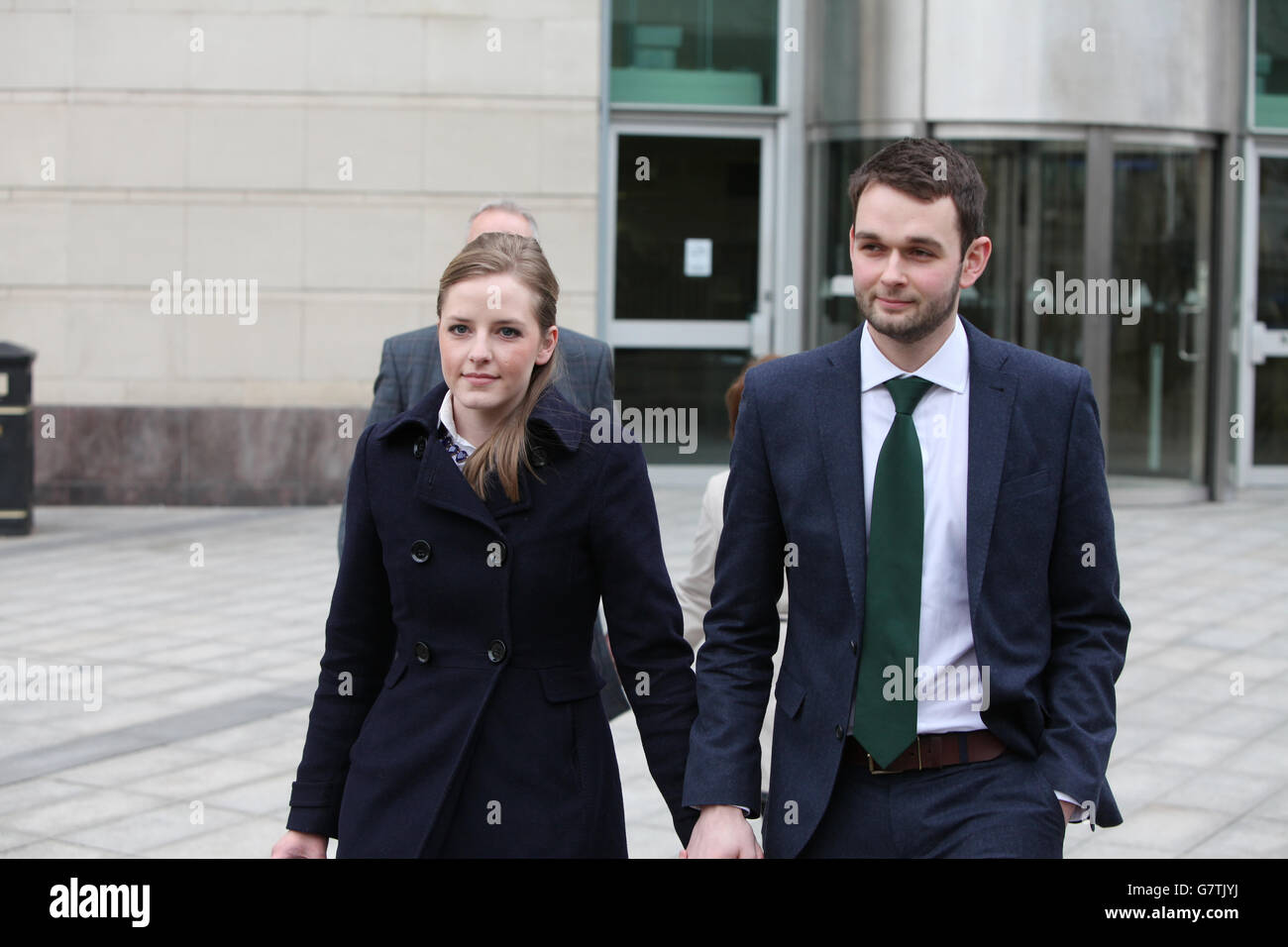 Daniel and Amy McArthur leave Belfast County Court, where Northern ...