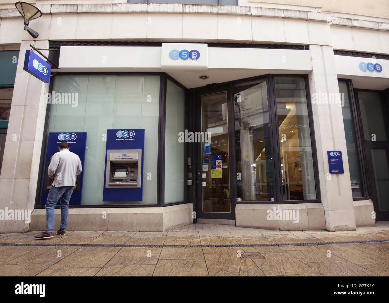 A branch of TSB bank in Greenwich, London. PRESS ASSOCIATION Photo ...