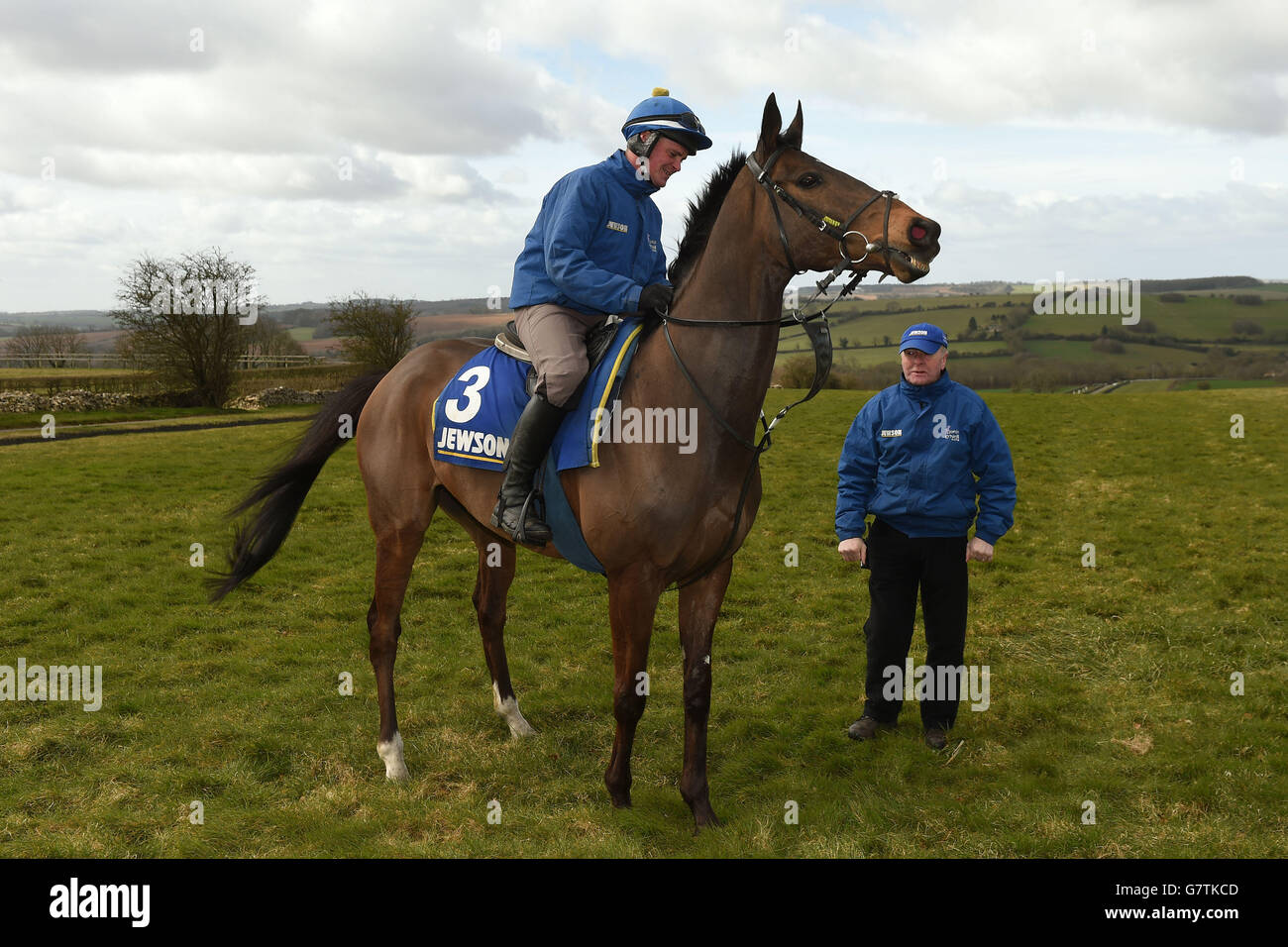 During the stable visit at jackdaws castle hi-res stock photography and ...