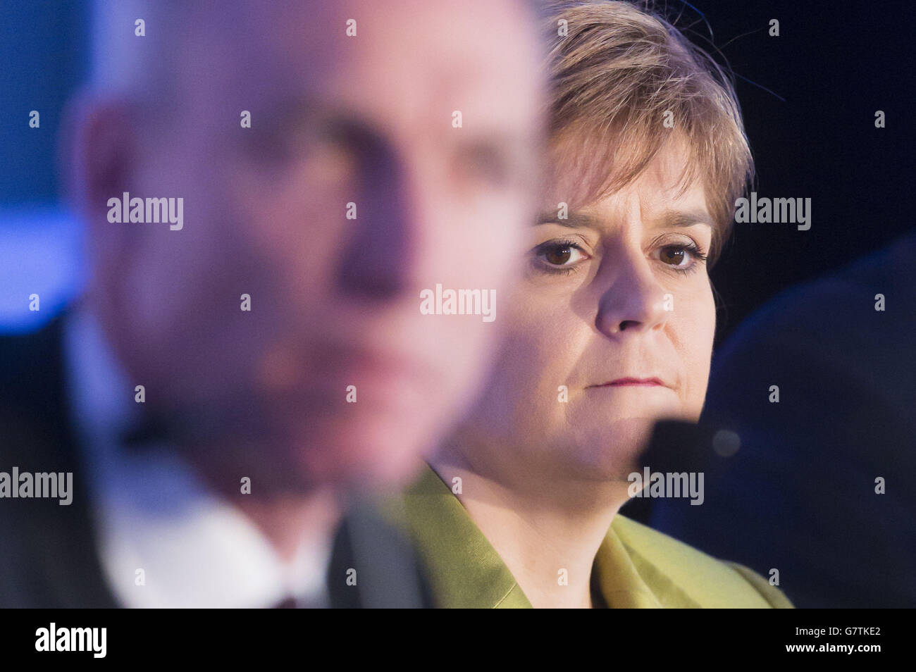 First Minister Nicola Sturgeon and Scottish Labour leader Jim Murphy ...