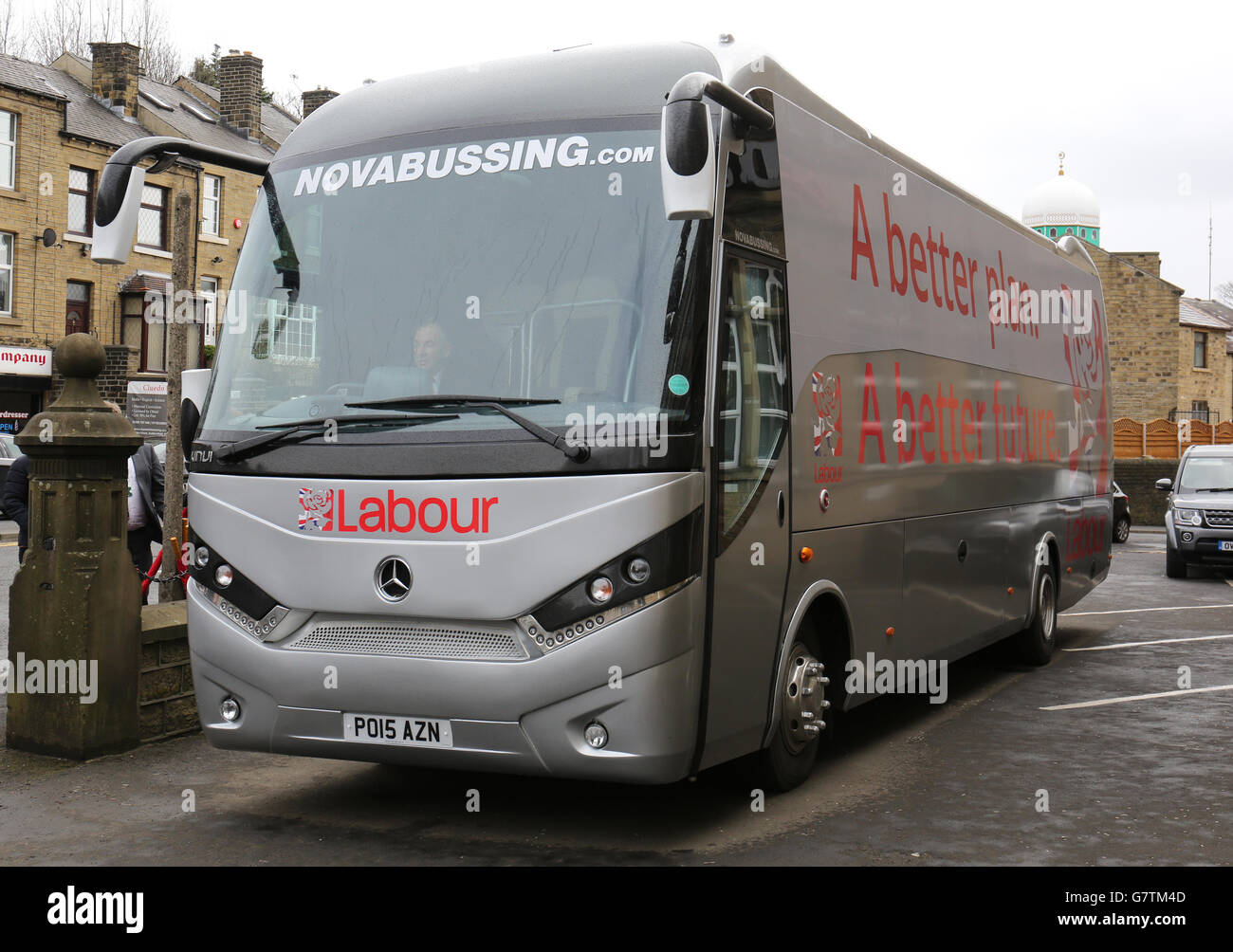 The Labour Party General Election battle bus at David Brown Gear ...