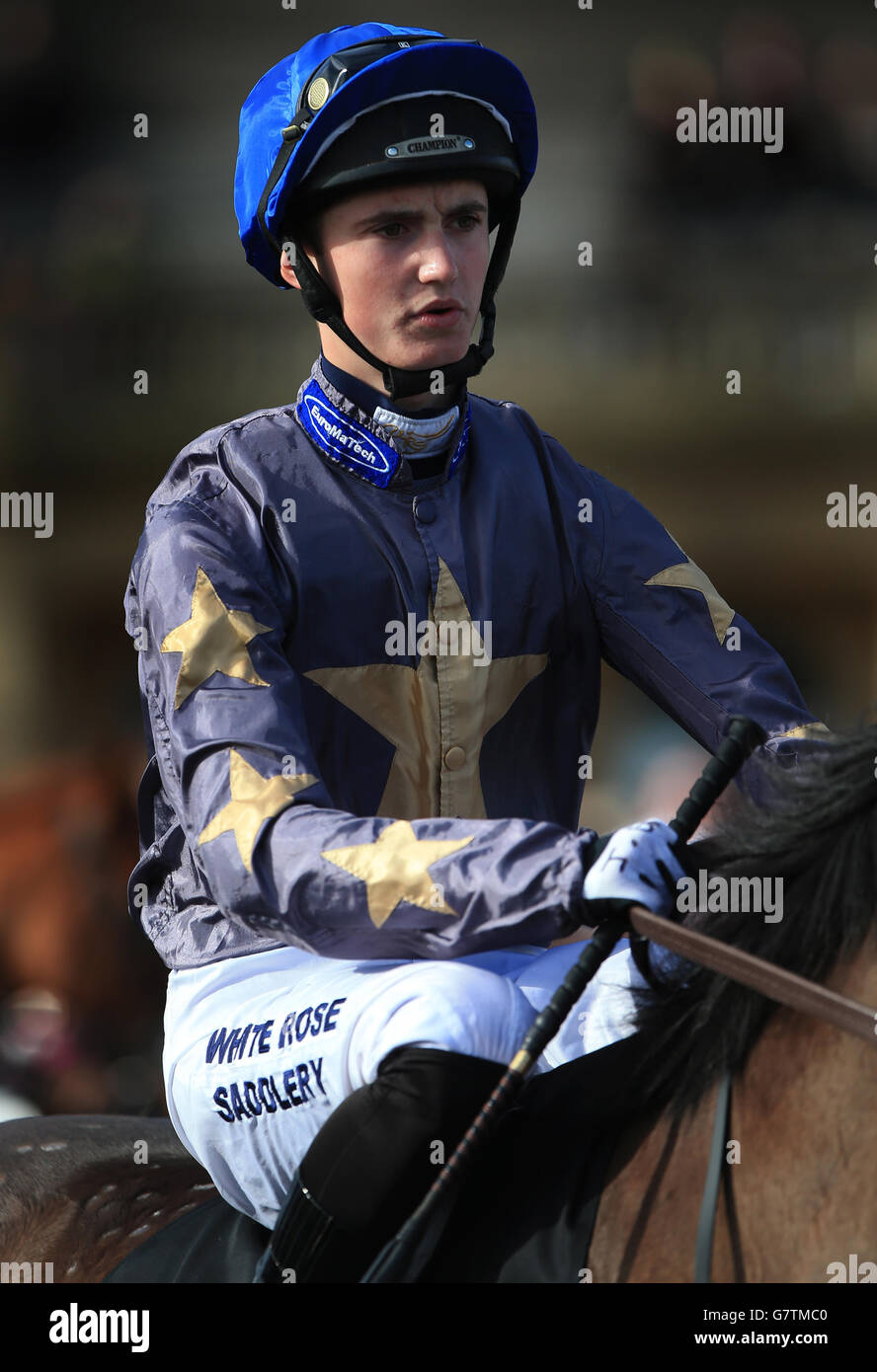 Jockey Jack Garritty at Doncaster Racecourse. PRESS ASSOCIATION Photo ...