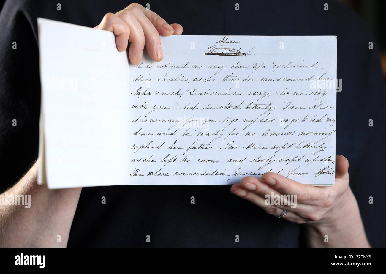 The original red notebook in which Princess (later Queen) Victoria ...