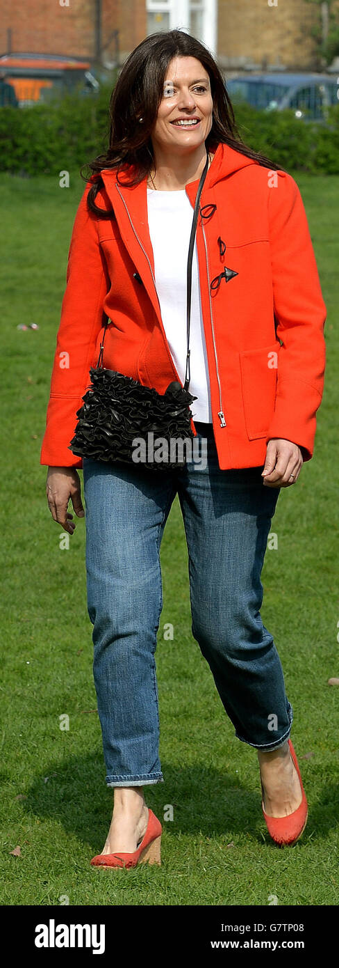 Miriam Clegg, the wife of Liberal Democrats leader Nick Clegg, during ...
