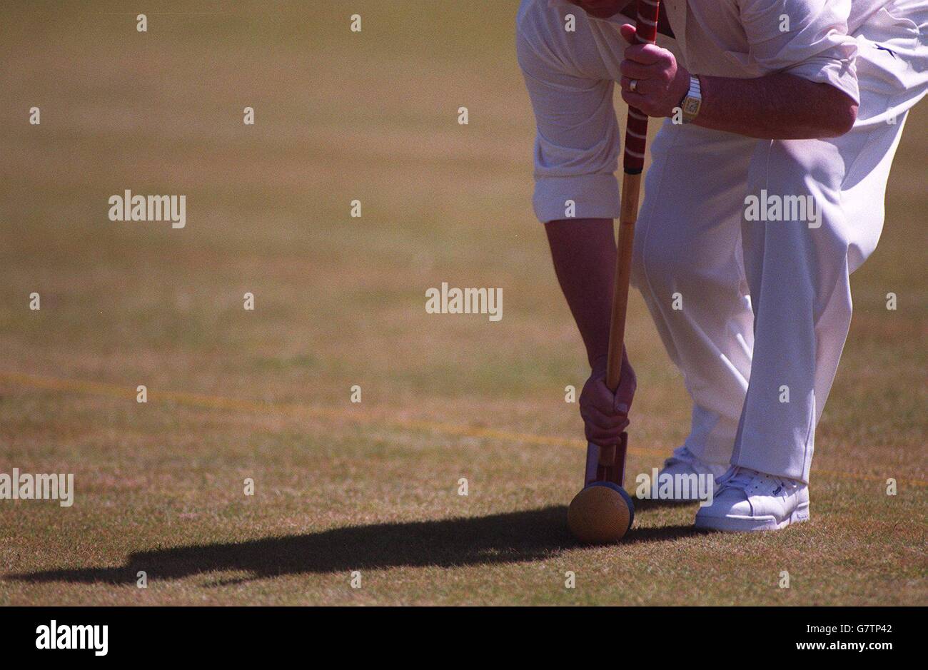 Croquet. The Field of Croquet Stock Photo - Alamy