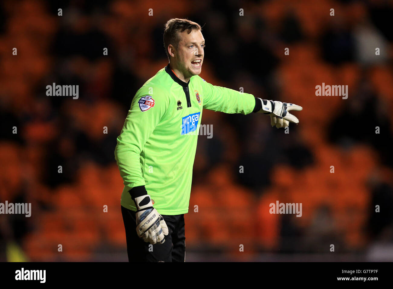 Blackpool goalkeeper elliott parish hi-res stock photography and images ...