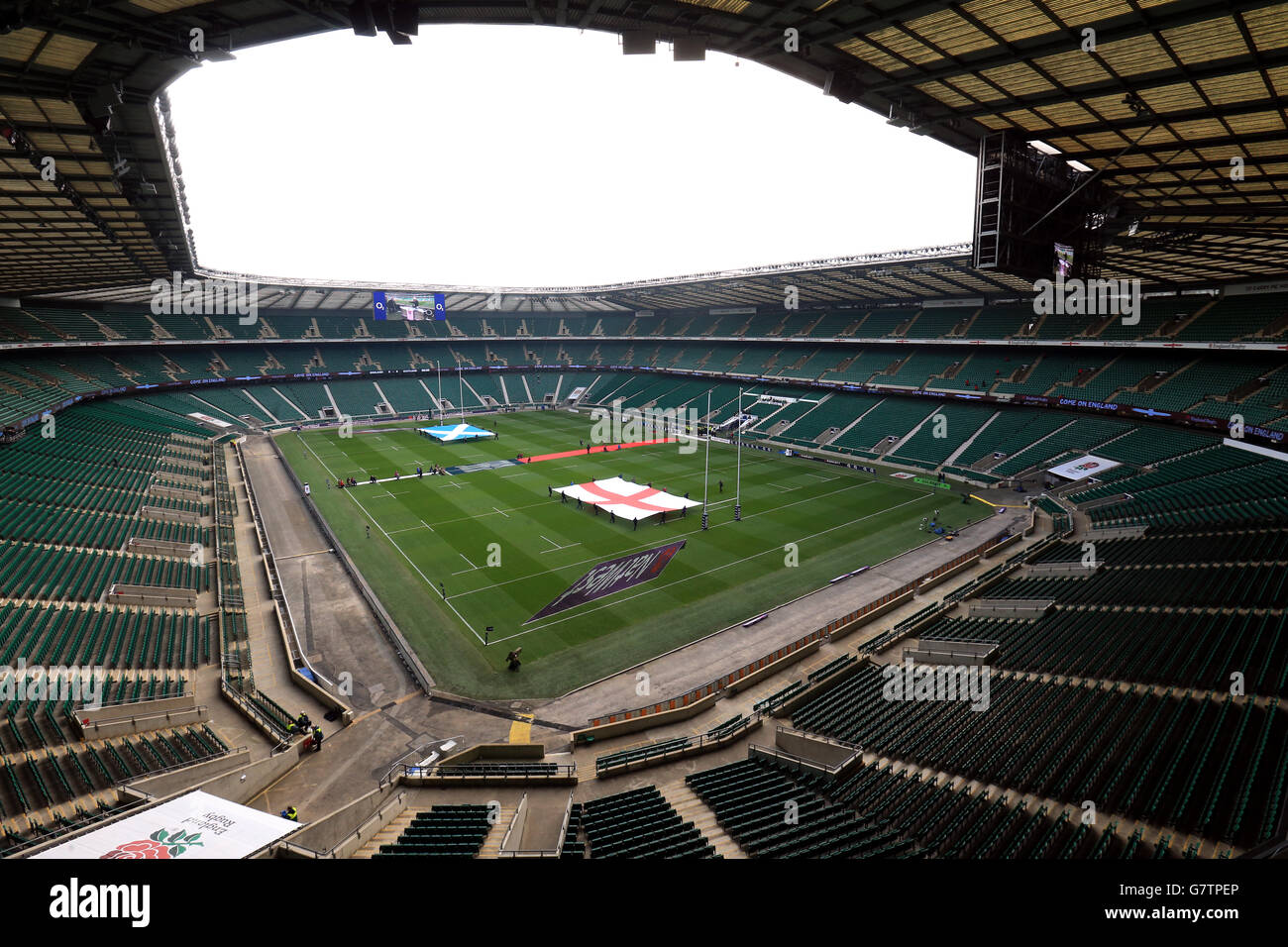 Rugbyu england six nations ground stadium inside interior hi-res stock ...