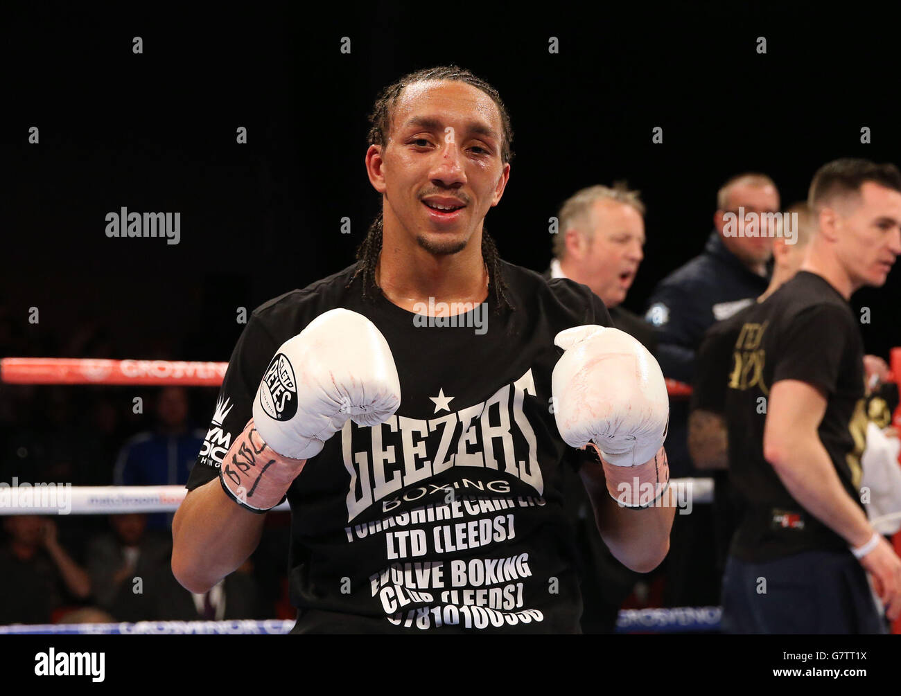 Boxing - First Direct Arena. Tyrone Nurse celebrates beating Liam ...
