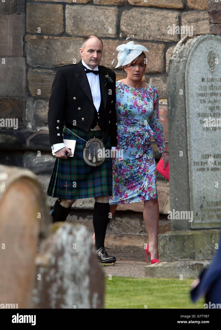 Andy Murray's dad Willie Murray and partner at Dunblane Cathedral ...