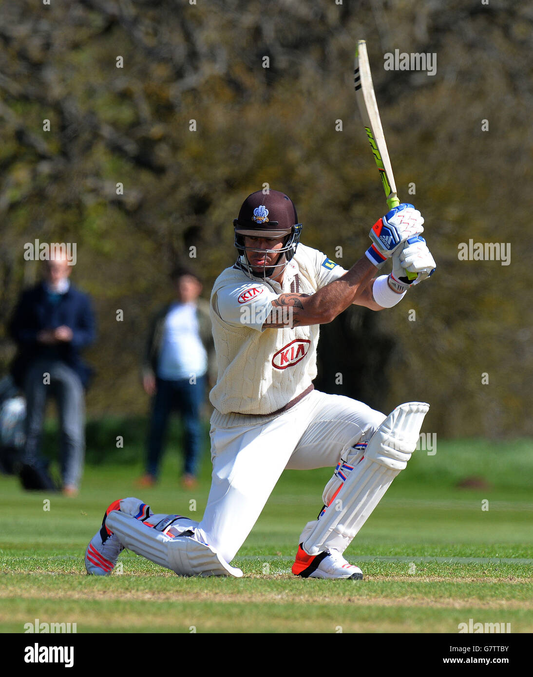 Surrey's Kevin Pietersen batting during the Non-First Class 3 Day Match ...