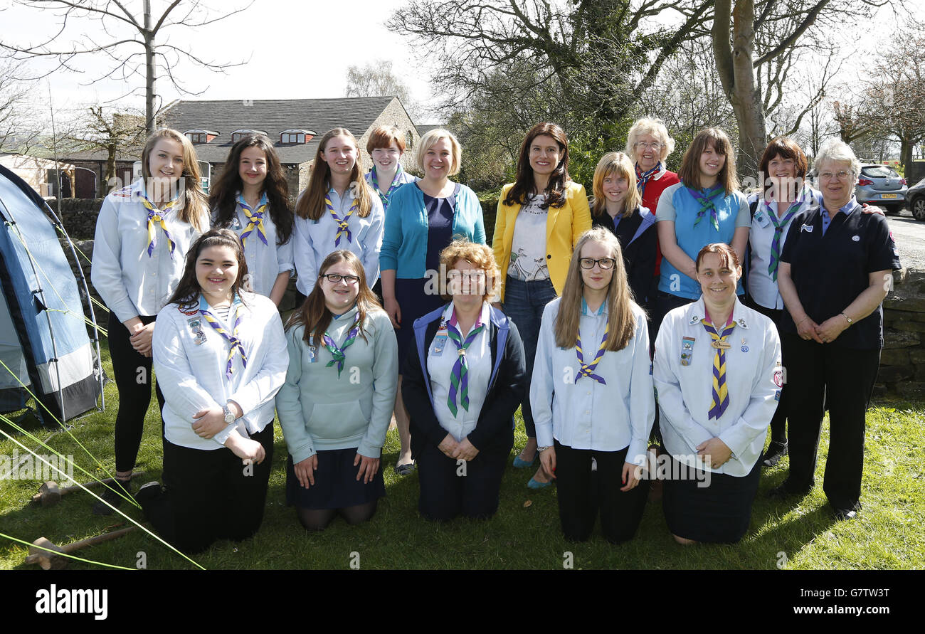 Miriam Gonzalez Durantez (back centre), the wife of Liberal Democrats ...