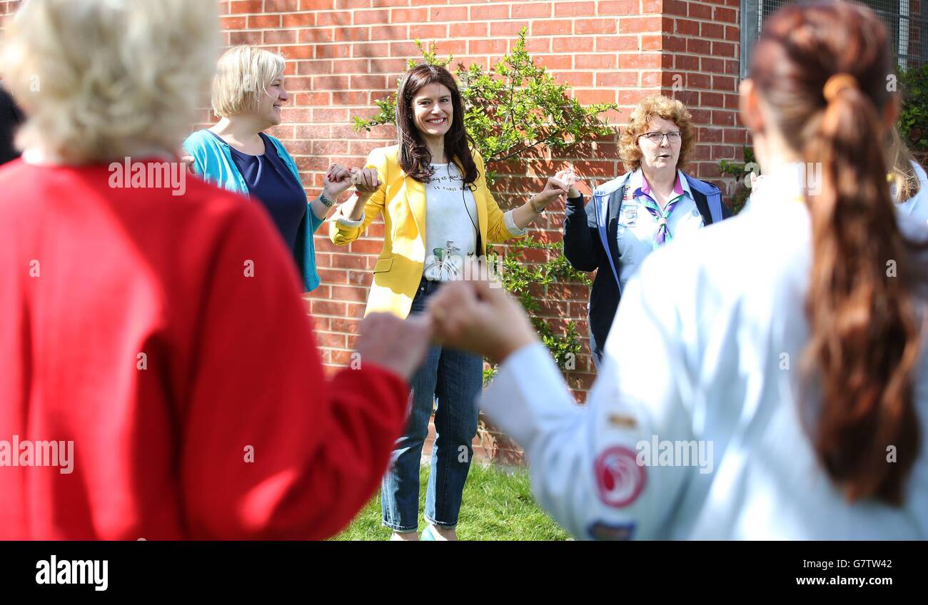 Miriam Gonzalez Durantez (centre), the wife of Liberal Democrats leader ...