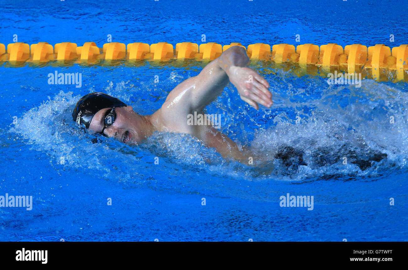 Samuel Budd during the mens 400m freestyle heats during the British ...