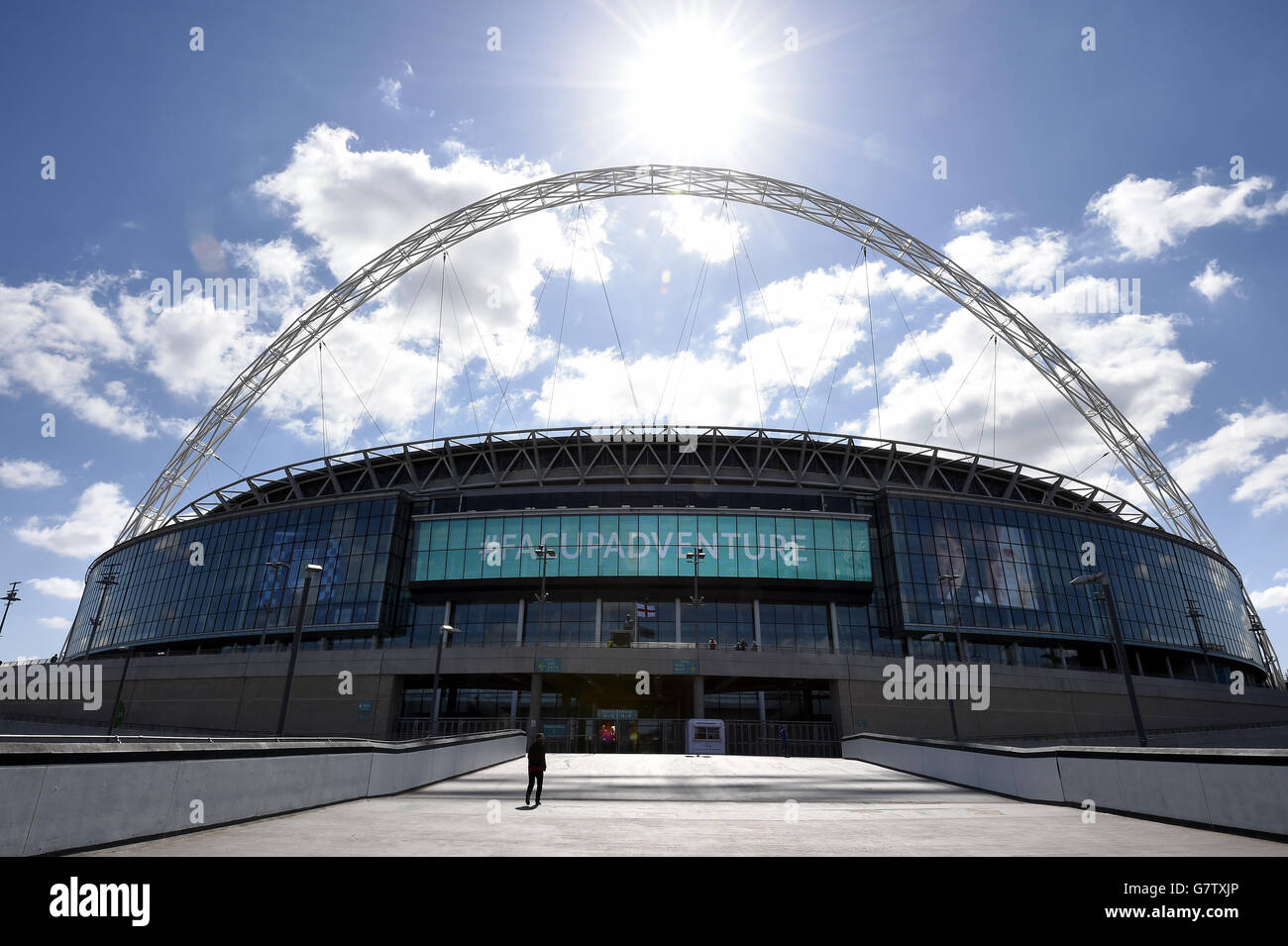 View ahead fa cup semi final match wembley stadium hi-res stock ...