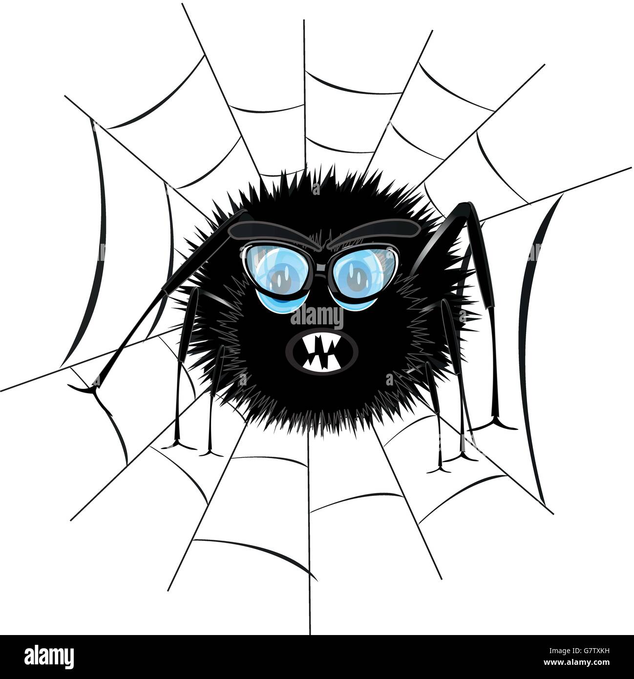 Cute cartoon vector spider Stock Vector Images - Alamy