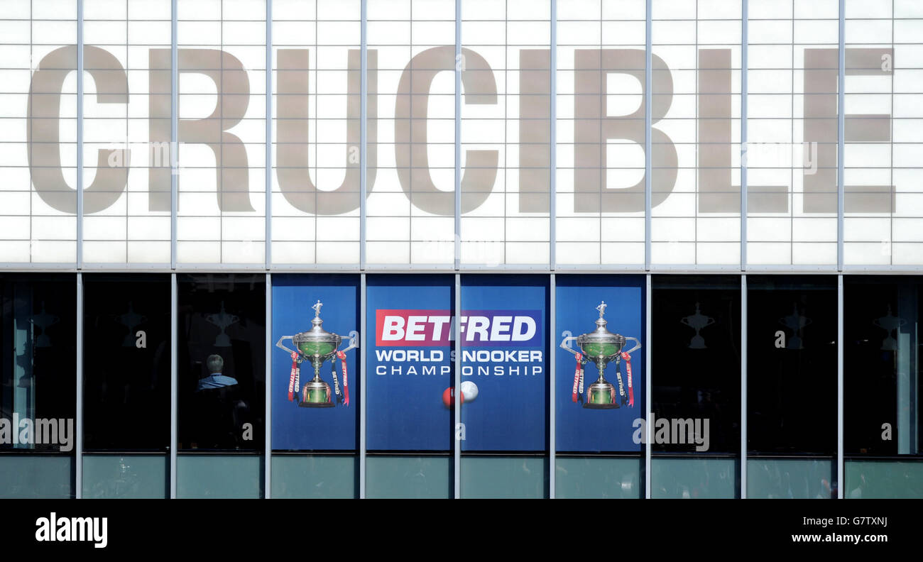 Snooker - Betfred World Championship - Day One - Crucible Theatre. A ...