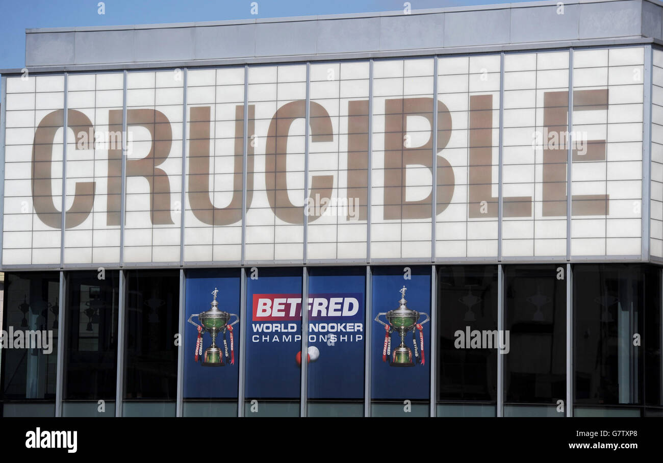 Snooker - Betfred World Championship - Day One - Crucible Theatre Stock ...