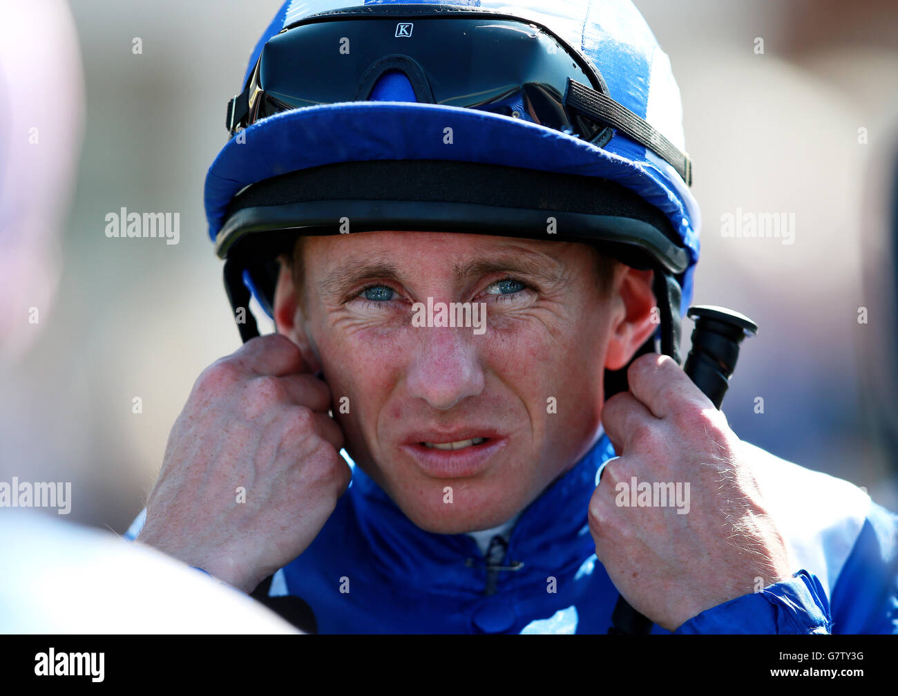 Jockey Paul Hanagan during the Dubai Duty Free Spring Trials Meeting at ...
