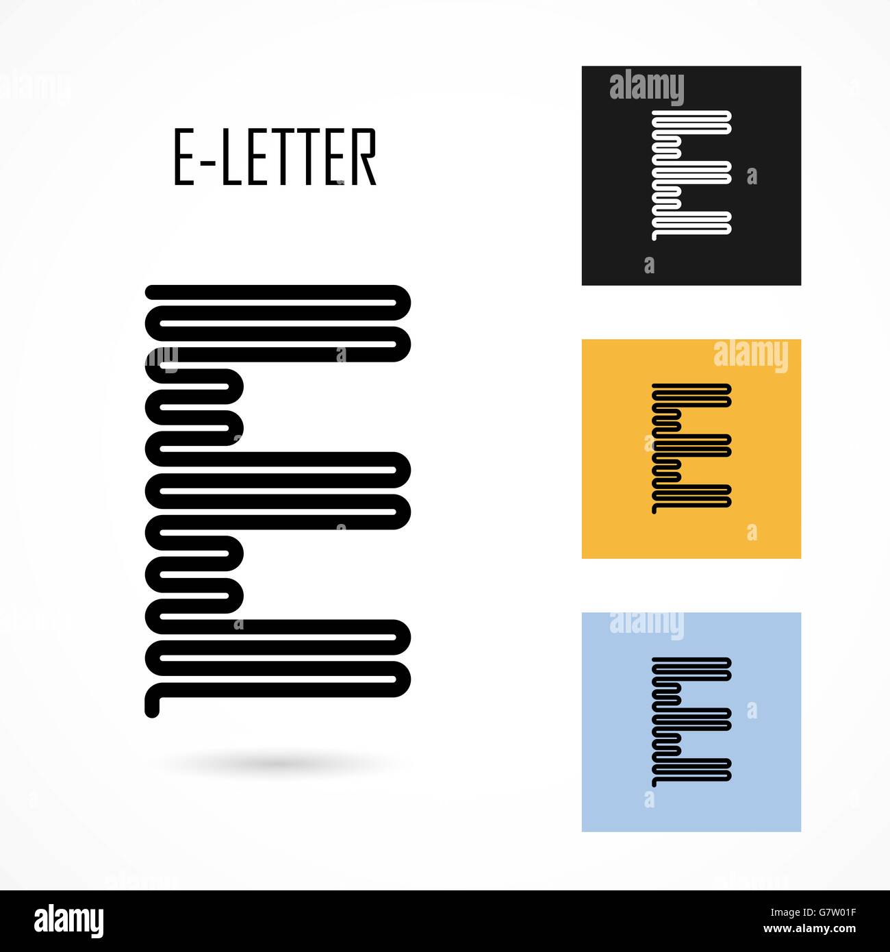 Creative E- letter icon abstract logo design vector template.Creative E ...