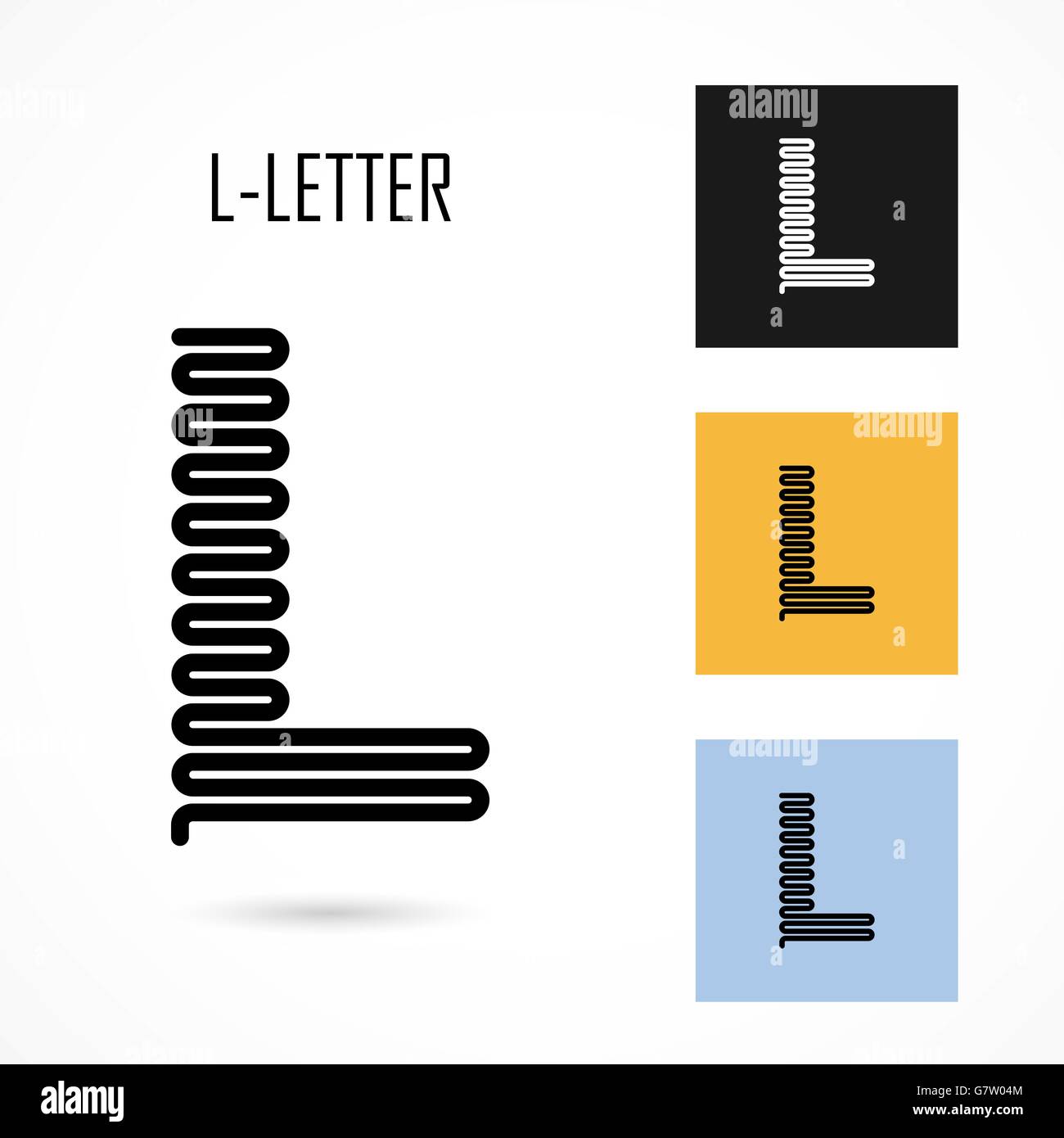 Creative L- letter icon abstract logo design vector template.Creative L ...