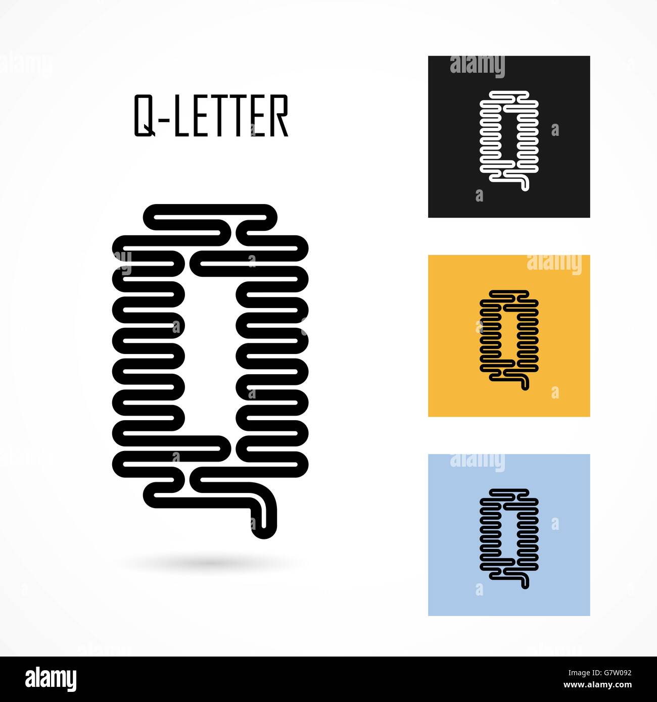Creative Q- letter icon abstract logo design vector template.Creative Q ...
