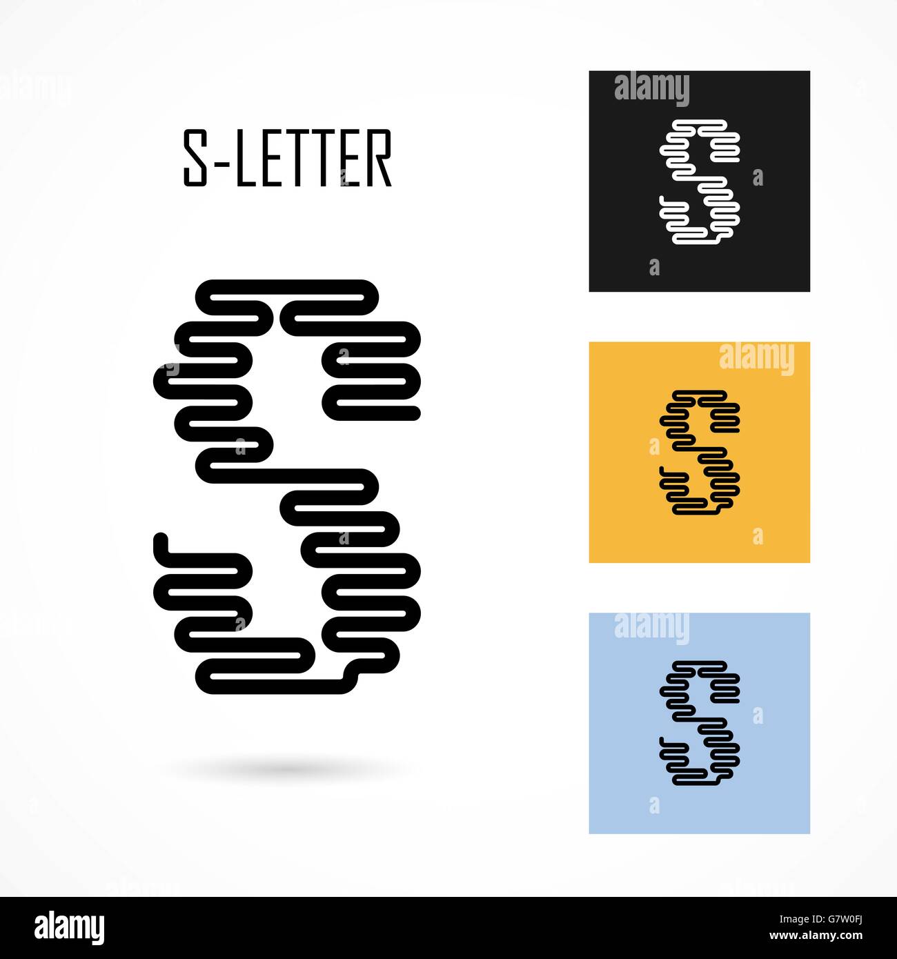 Creative S- letter icon abstract logo design vector template.Creative S ...