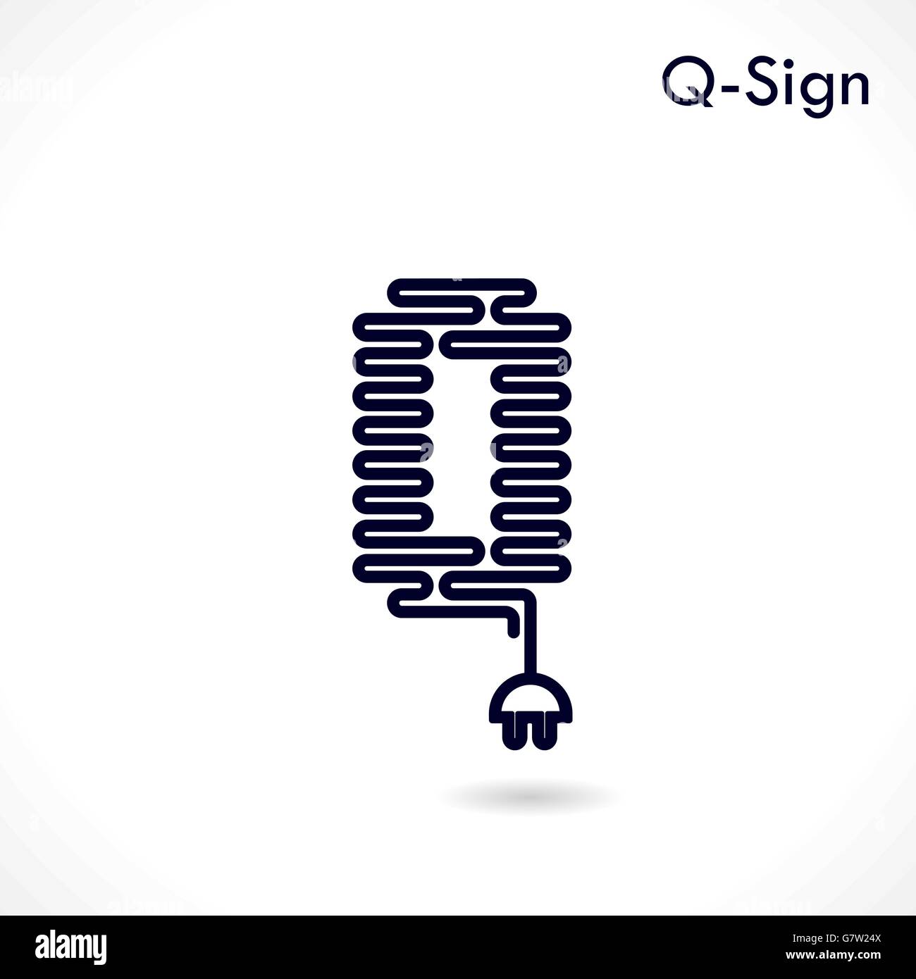 Creative Q- letter icon abstract logo design vector template.Creative Q ...