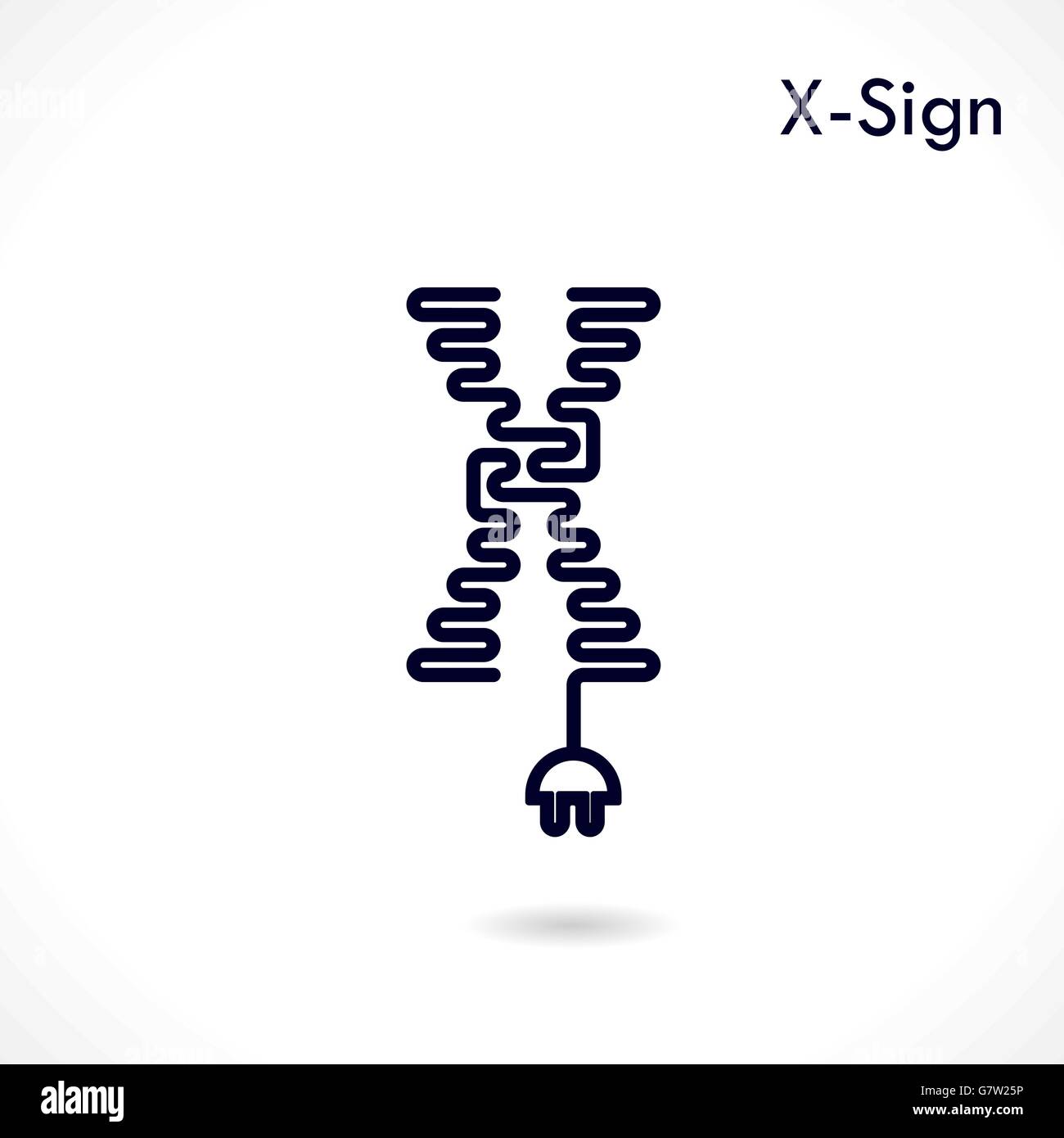 Creative X- letter icon abstract logo design vector template.Creative X ...
