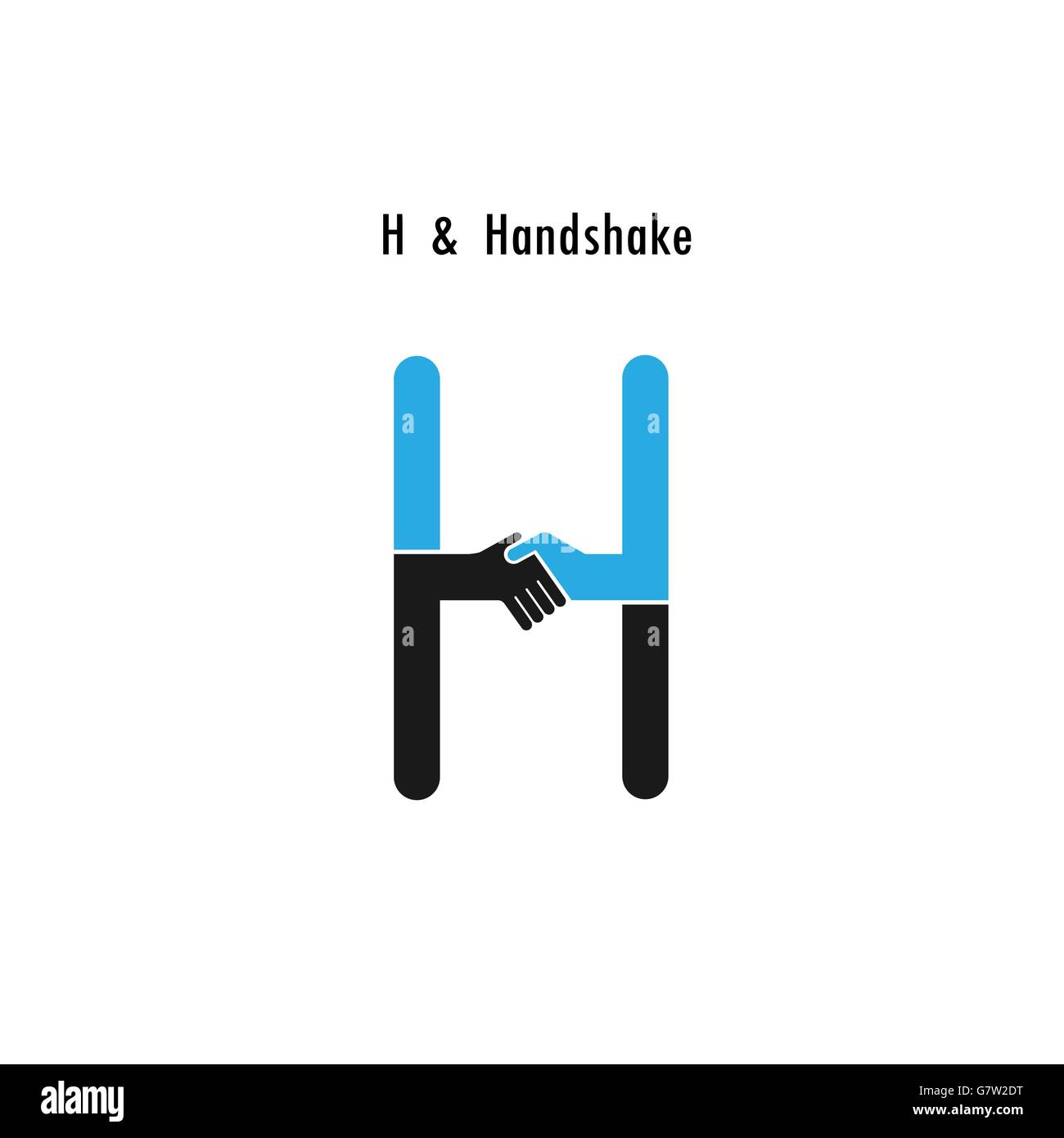 Creative H- letter icon abstract logo design vector template.Business ...