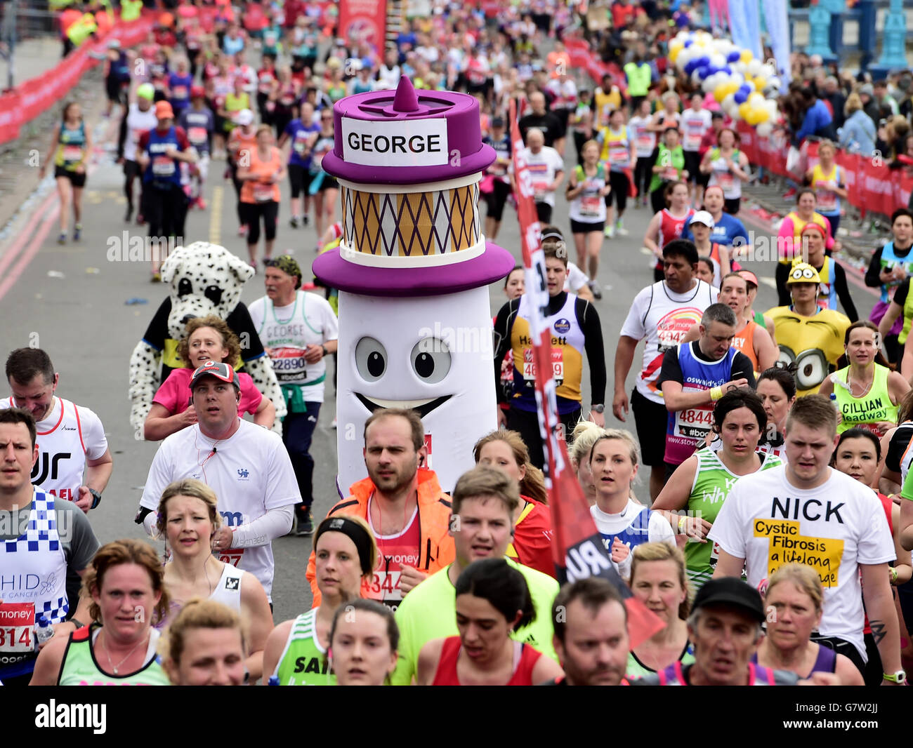 Marathon runners in costume hi-res stock photography and images - Alamy