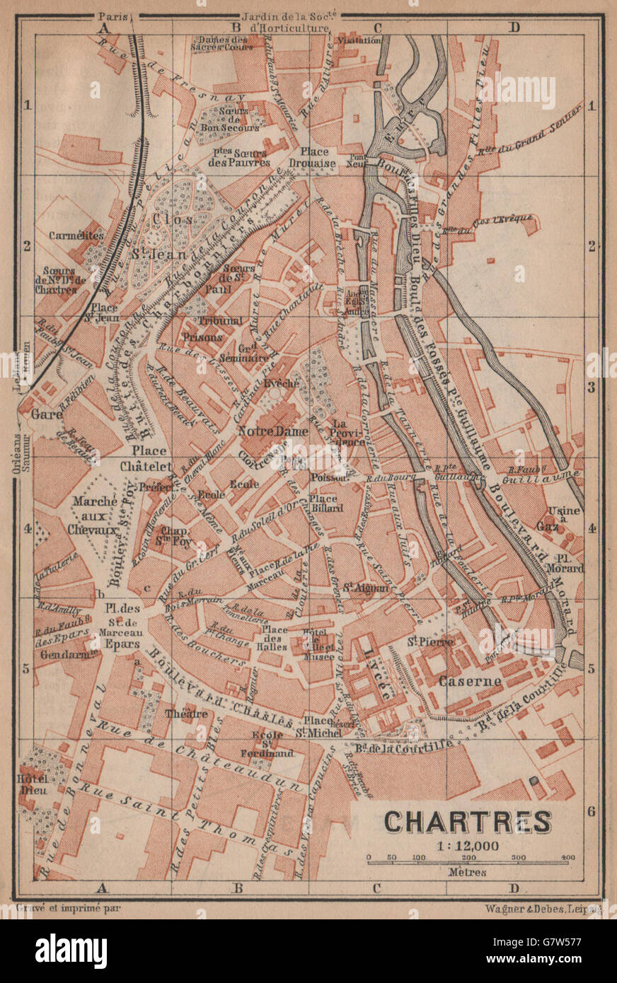 Map chartres france High Resolution Stock Photography and Images - Alamy