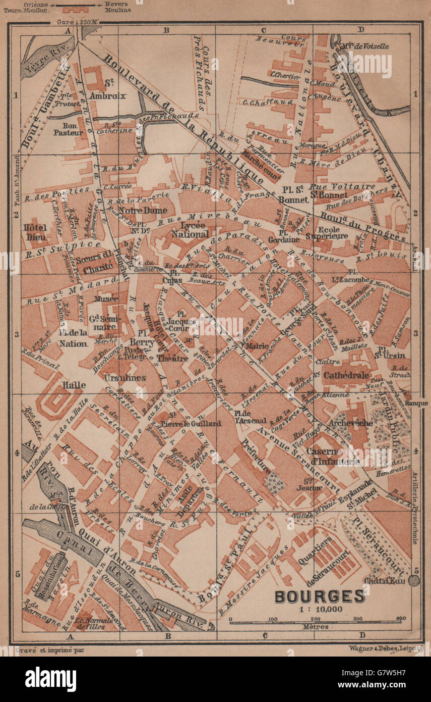 Map bourges france hi-res stock photography and images - Alamy